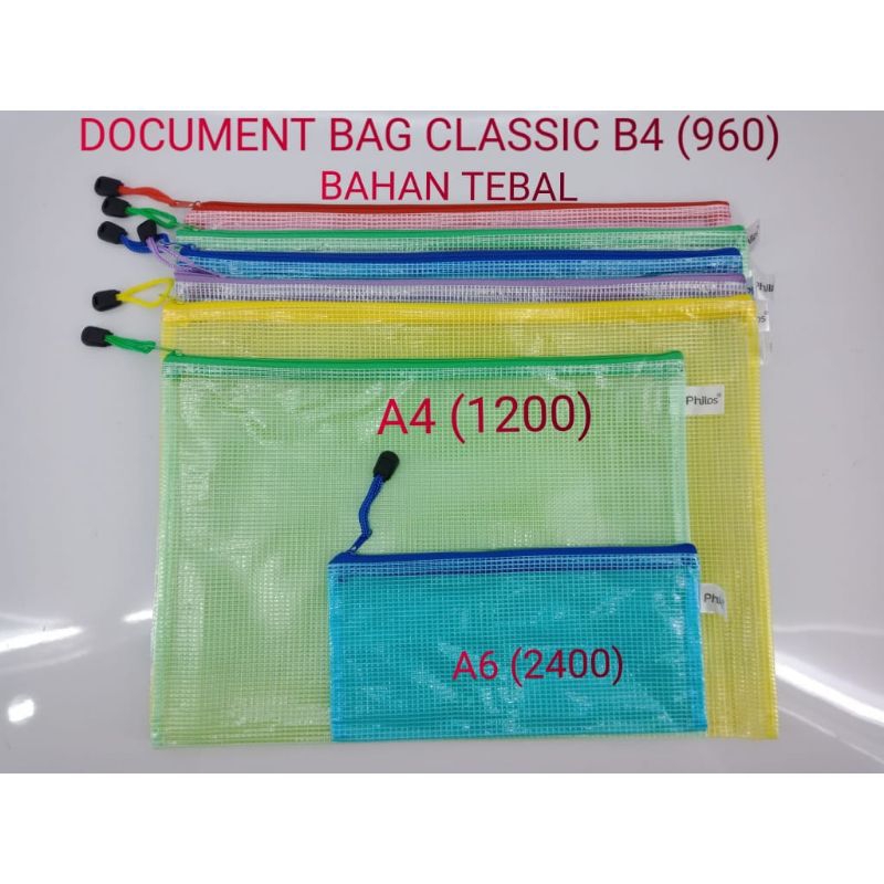 Jual Philos Map Jaring / Map Pelangi / Map Pelangi / Zipper Bag / Map ...