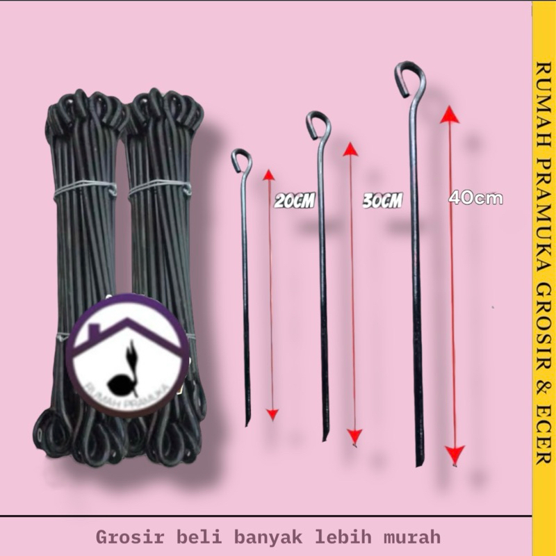 Jual Pasak Tenda Besi / Pasak Tenda Pramuka 20cm 30cm 40cm | Shopee ...