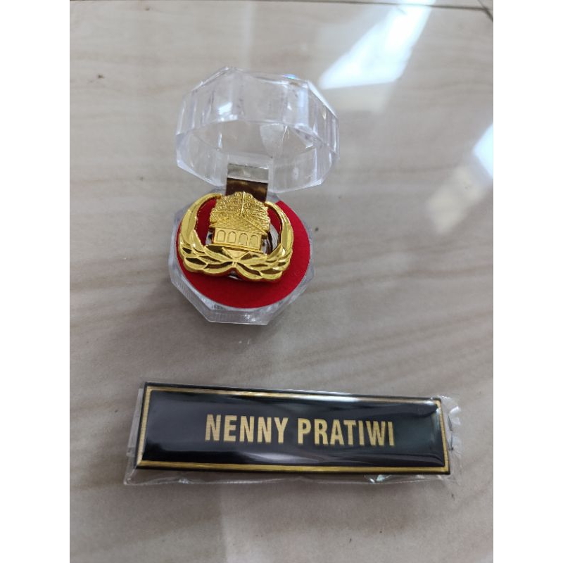 Jual paket ASN (Nama dada+ pin Korpri) Nama Resin kualitas Premium ...