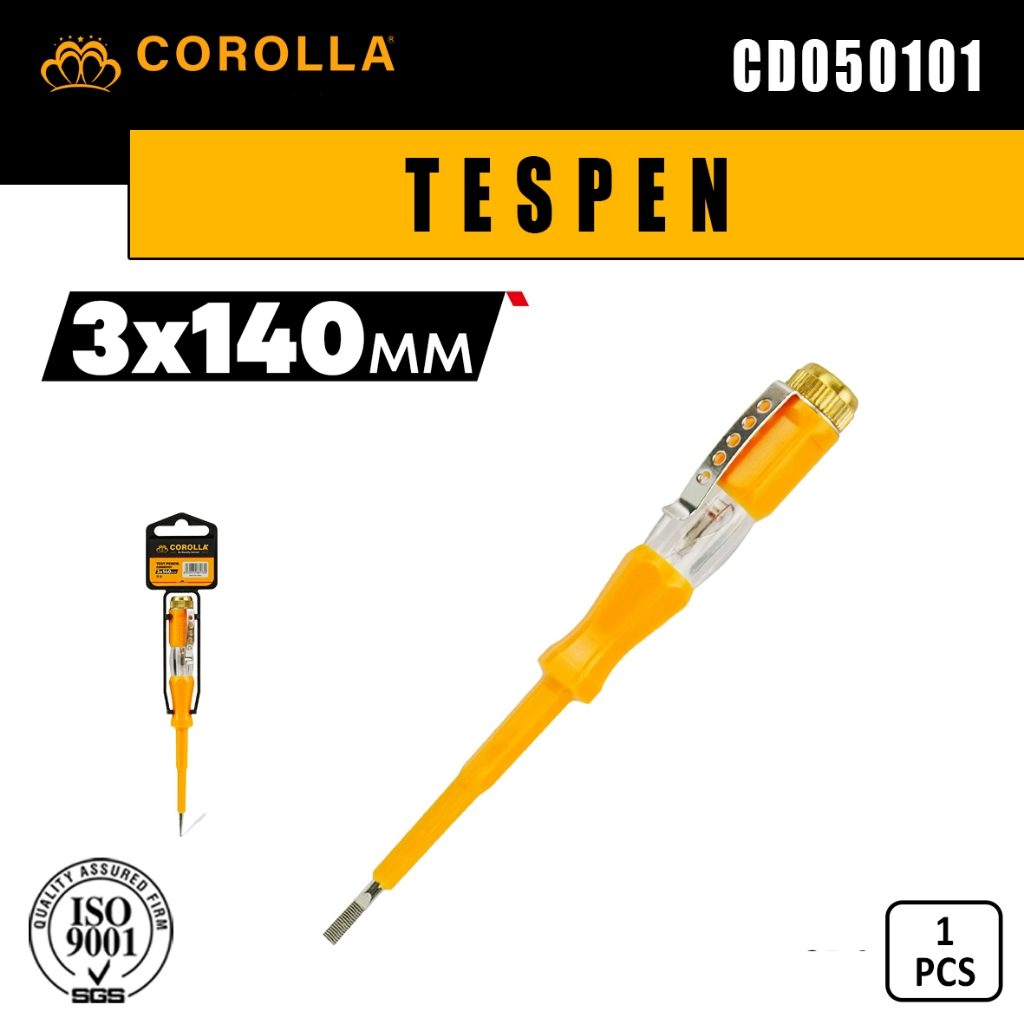 Jual Corolla Tespen Obeng / Testpen Kabel Putus Test Pen Listrik / Alat ...