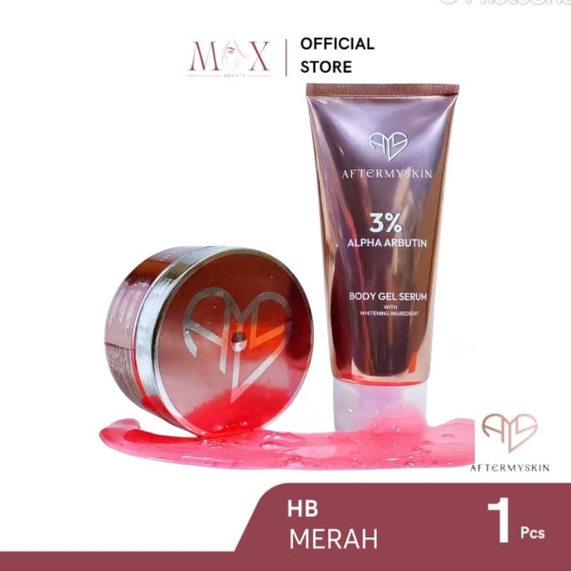 Jual AFTERSKIN - Aftermyskin HB Merah 3% Alpha Arbutin Body Gel Serum ...