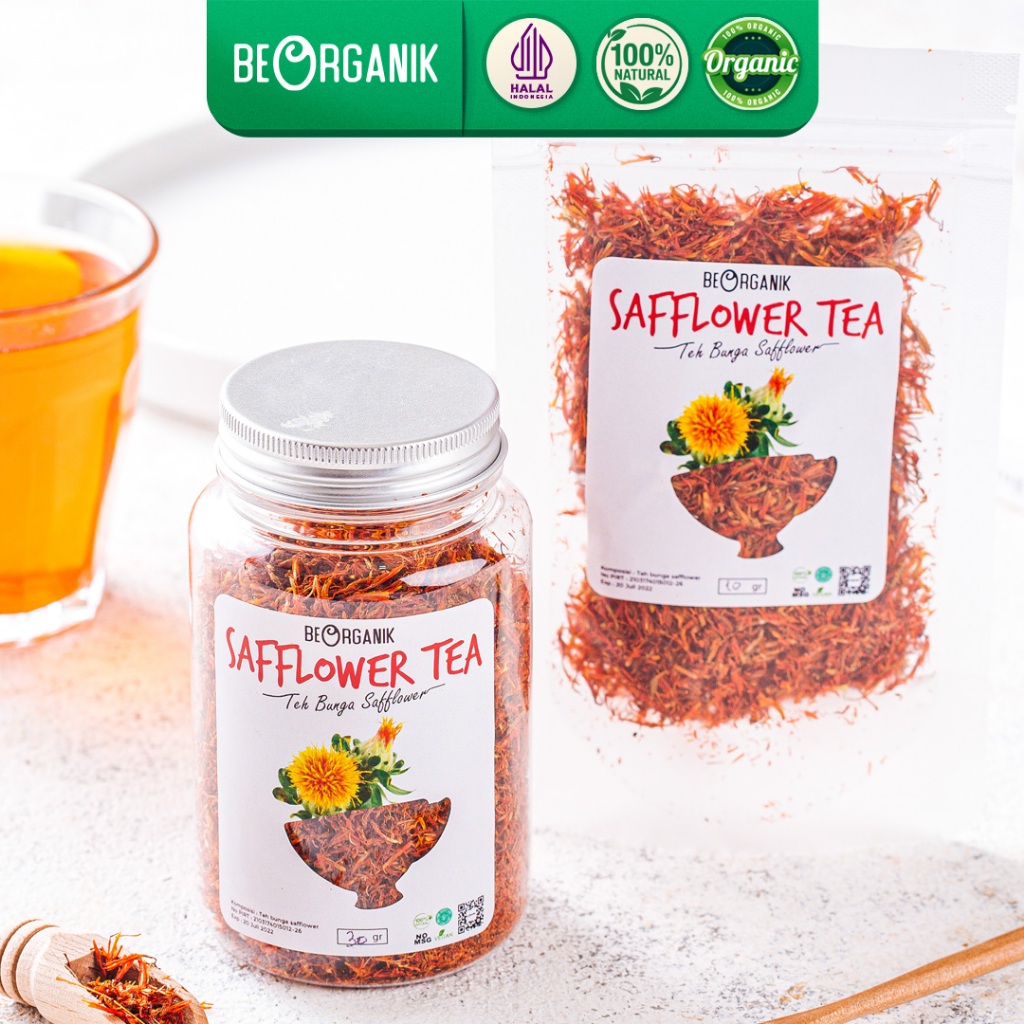 Jual SAFFLOWER TEA BEORGANIK / TEH BUNGA SAFF FLOWER ORGANIK | Shopee ...