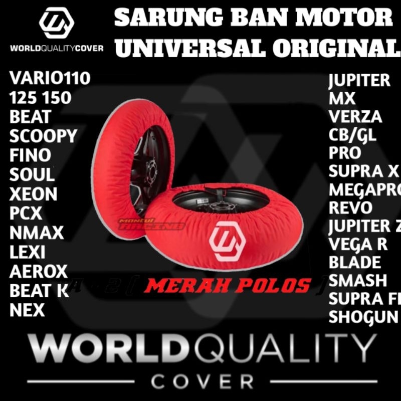 Jual ( SABLON) SARUNG BAN COVER BAN MOTOR UNIVERSAL RING 14 RING 17 ...