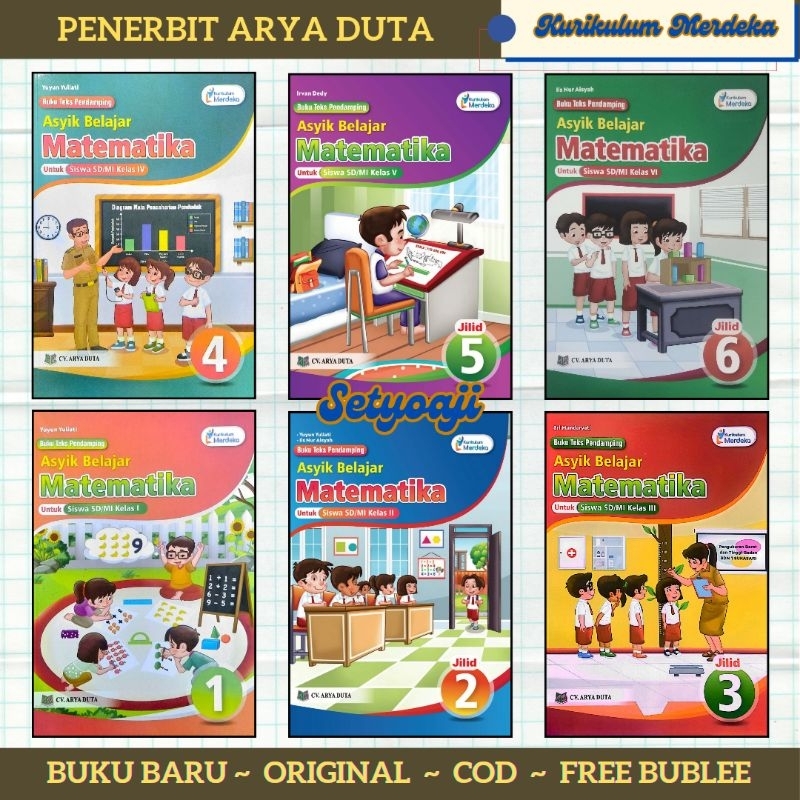 Jual Asyik Belajar Matematika SD/ Mi Kelas 1 2 3 4 5 6 Kurikulum Merdeka Penerbit Arya Duta ...