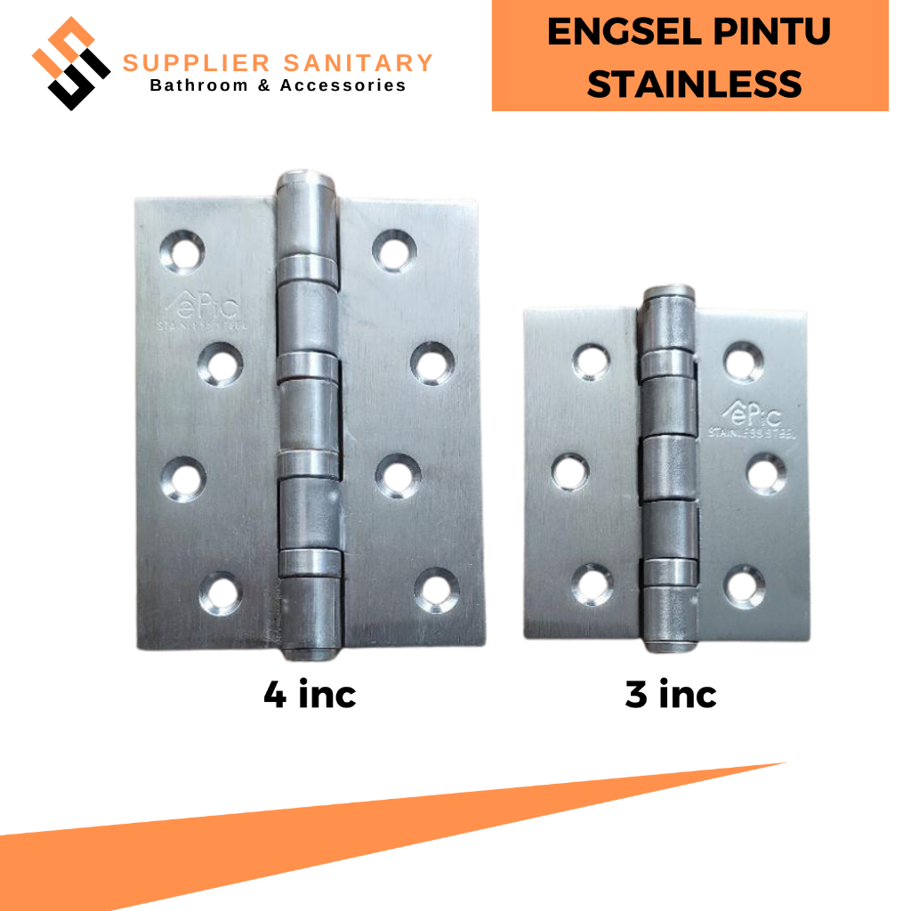 Jual ENGSEL PINTU STENLIES 3 INCHI/ENGSEL PINTU STENLIES 4 INCHI ...
