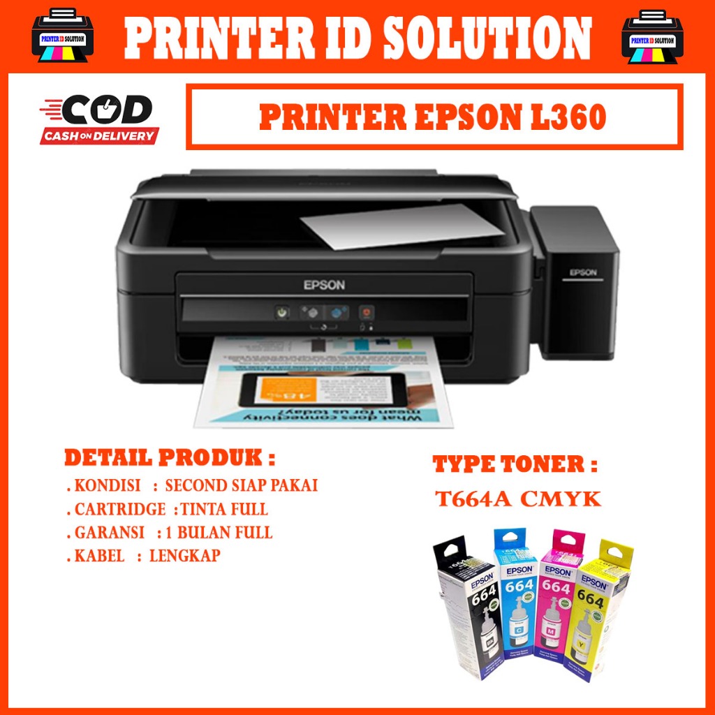 Jual printer epson l360 second | Shopee Indonesia