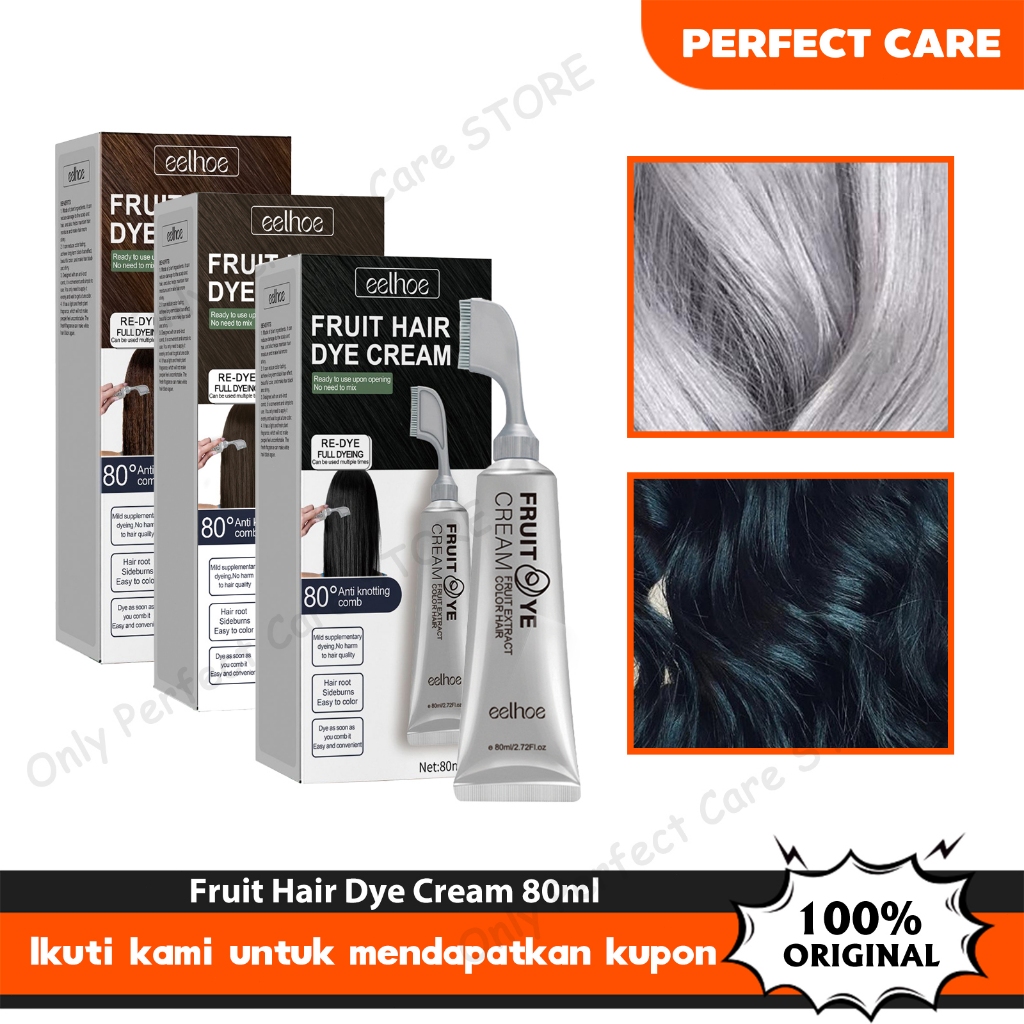 Jual 【Ready/2pcs】Fruit Hair Dye Cream 80ml Fruity Hair Dye Cream ...