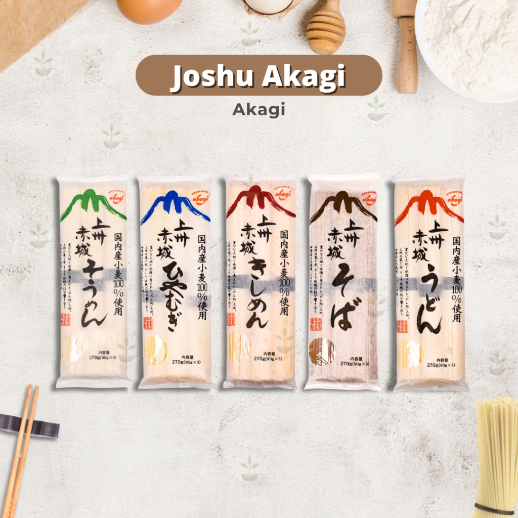 Jual Joshu Akagi Dry Noodle Soba Somen Udon Kishimen Hiyamugi 270 gr ...