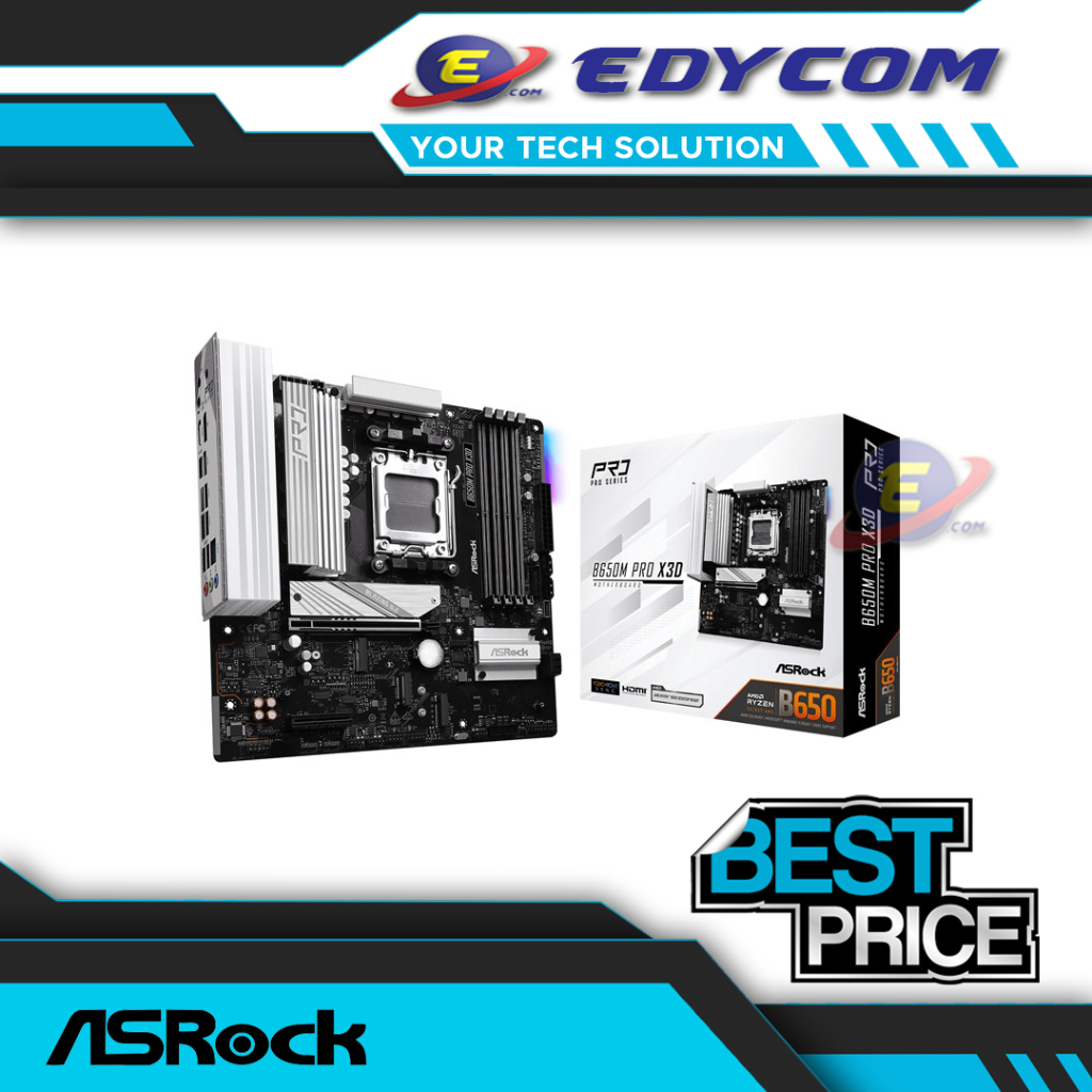Jual Motherboard ASRock B650M PRO X3D (AM5, AMD B650, DDR5) | Shopee ...