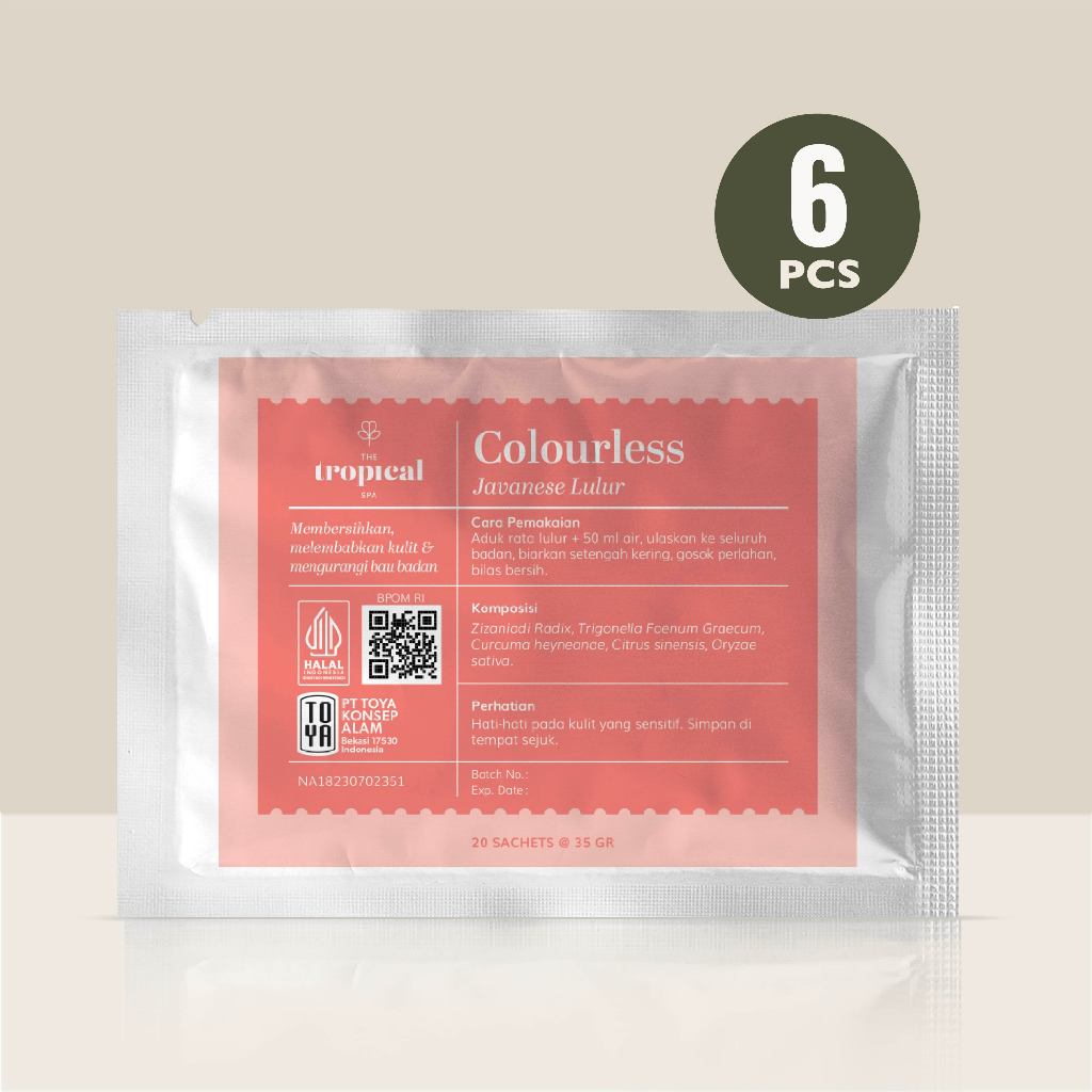Jual Javanese Colourless - Body Lulur Powder 35 gr - The Tropical Spa by Toya Wellness | Shopee ...