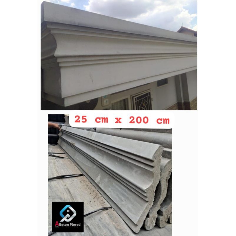 Jual Lisplang Beton, Lis plang profil Beton asli, pull Beton uk ...