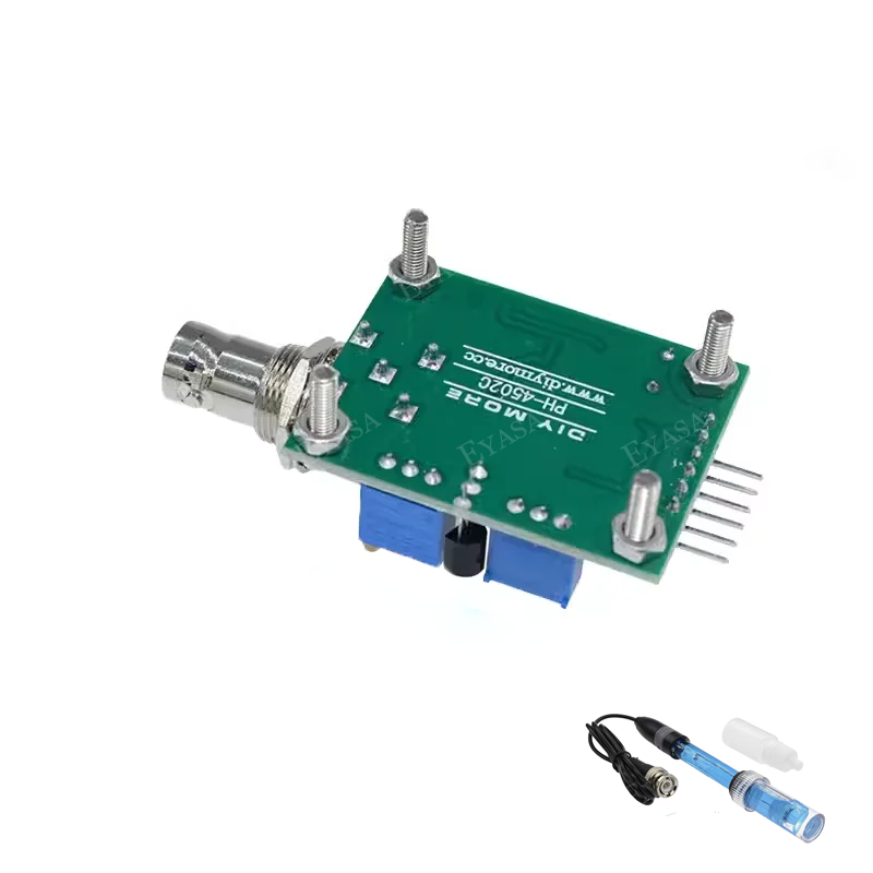 Jual 【Ready】NEW！SENSOR PH METER MODULE PH-4502C WITH PROBE ELECTRODE ...