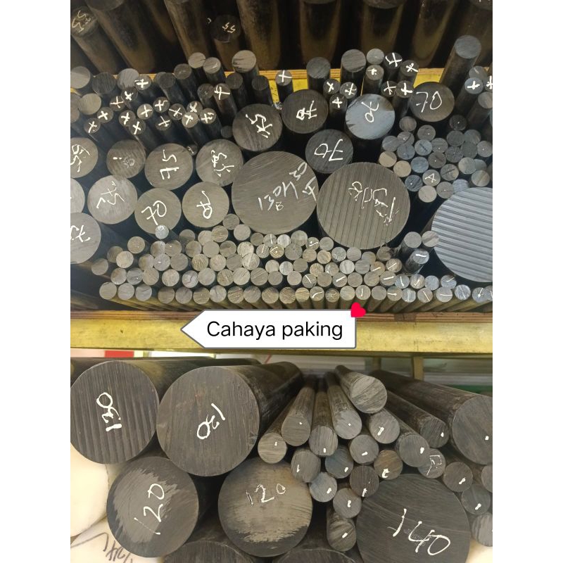 Jual Nylon PE batangan / As Polyethylene Rod Diameter 80mm x 1m (Hitam-Putih) | Shopee Indonesia