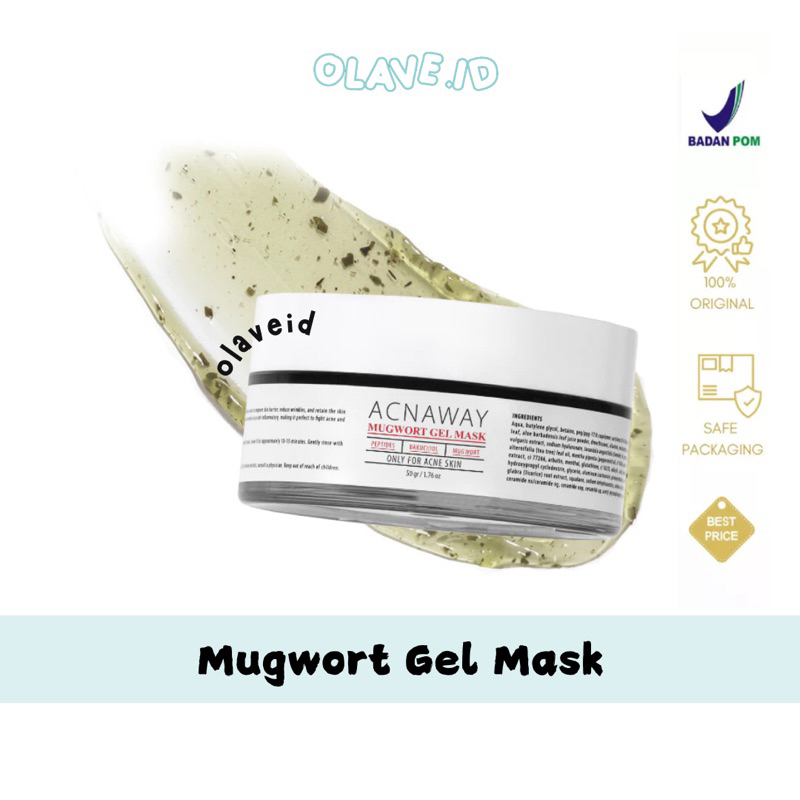 Jual ACNAWAY Mugwort Gel Mask Anti Pores Masker Gel Masker Mugwort Wash ...