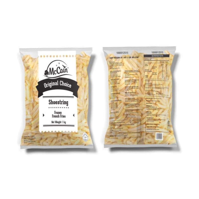 Jual Mc Cain Shoestring 1 kg french fries original | Shopee Indonesia