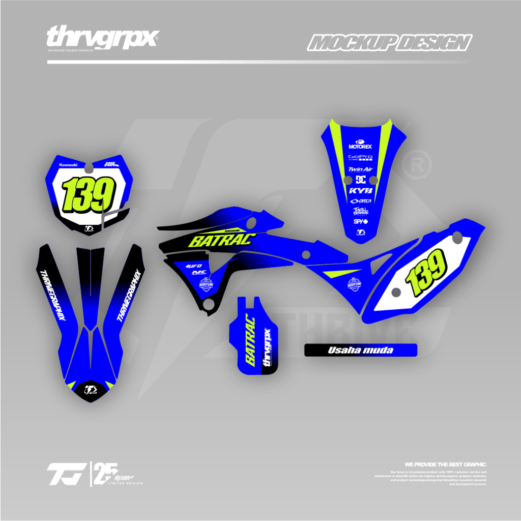 Jual DECAL KLX BODY GORDON TRAIL ADVENTURE SUPERMOTO CUSTOM DESIGN ...