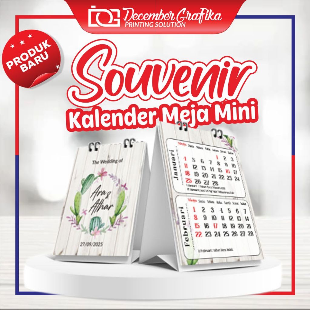 Jual SOUVENIR KALENDER MINI 2026 ISI 7 LEMBAR FULL CUSTOM ISTIMEWA ...