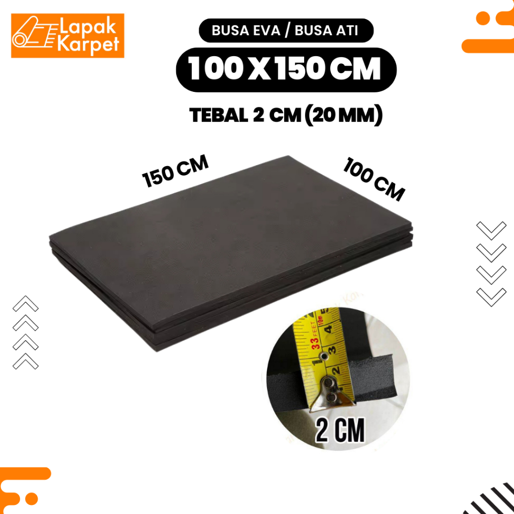Jual Busa Eva / Busa Ati / Eva Foam Ukuran 100x150 cm Tebal 2 cm ...