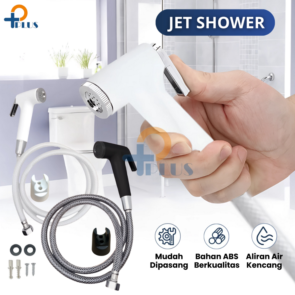 Jual [ PPLUS ] Jet Shower Kloset Toilet Closet Cebok WC Semprotan Duduk Kamar Mandi | Shopee ...