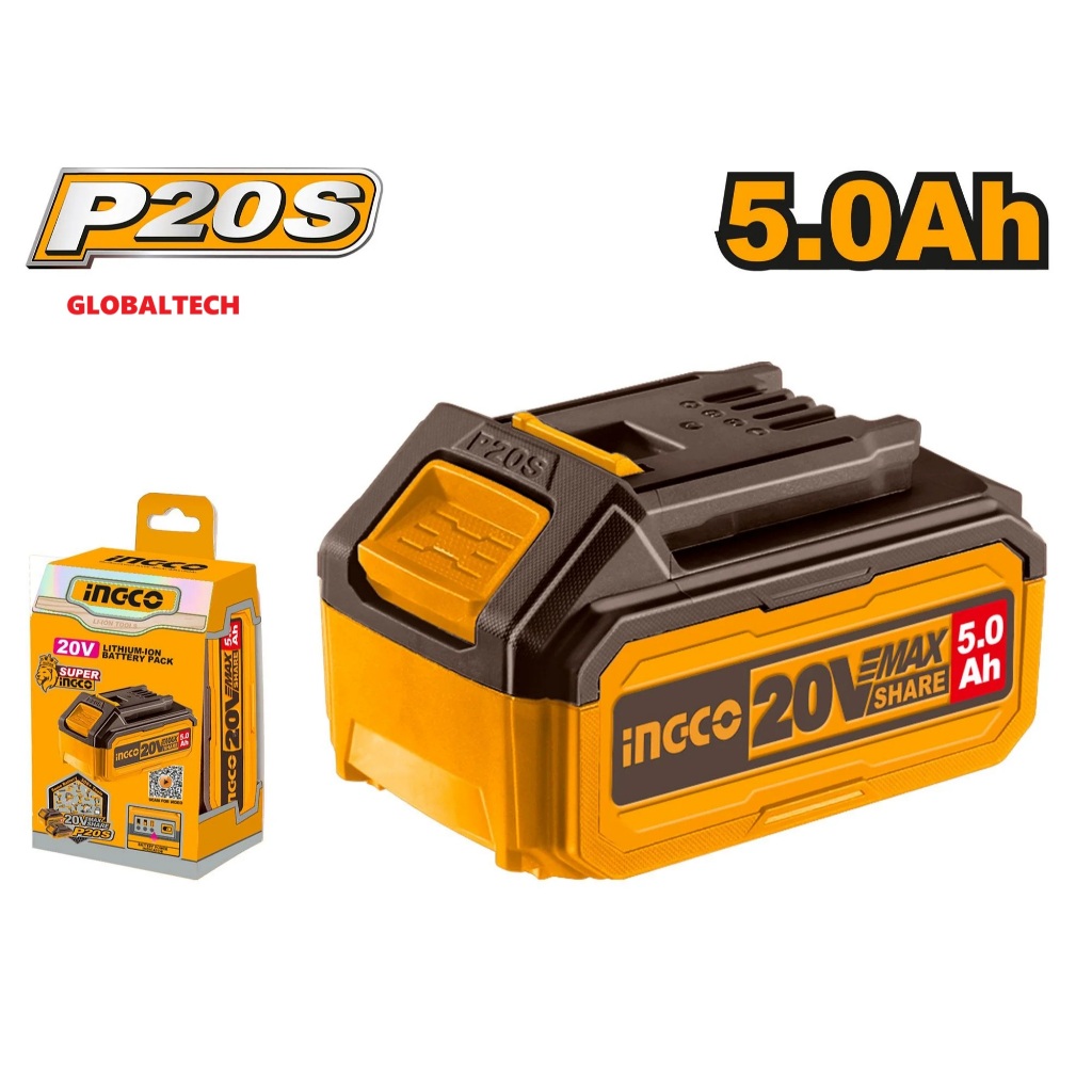 Jual INGCO ORIGINAL BATTERY BATERAI POWER TOOLS INGCO P20S 20V Li-Ion BATTERY INGCO FBLI20021 ...