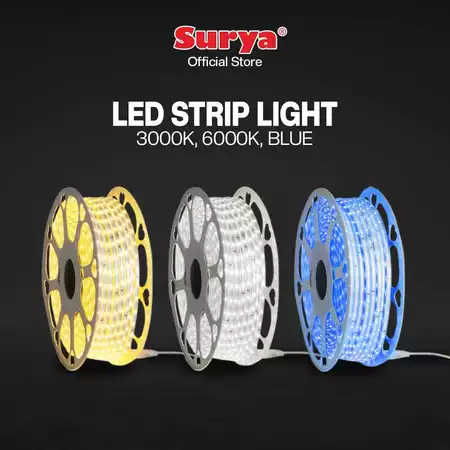 Jual Lampu Led Strip Surya Meteran / Surya Led Selang Strip Light AC ...