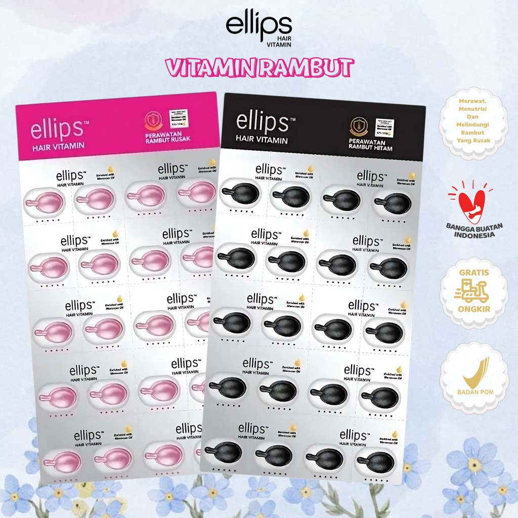 Jual ELLIPS Hair Vitamin isi 20 Capsules | Elips Perawatan Rambut Hitam ...