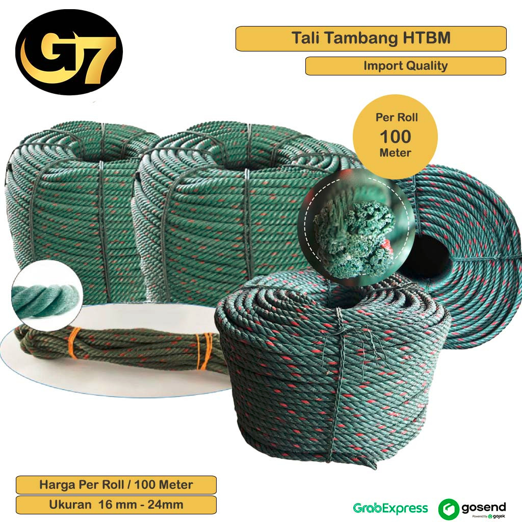 Jual Tali Tambang Kecil 3mm 4mm 5mm 6mm 7mm Per Roll Tali Tampar Pengikat Barang Tali Plastik ...