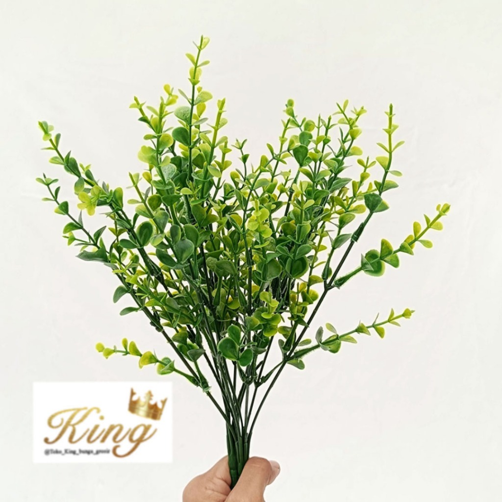 Jual Artificial Eucalyptus Grass Daun Rice Artificial Rumput Paslu ...