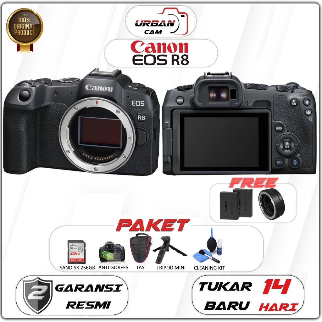 Jual Canon EOS R8 Body Only Resmi / Canon EOS R8 / Canon R8 | Shopee ...