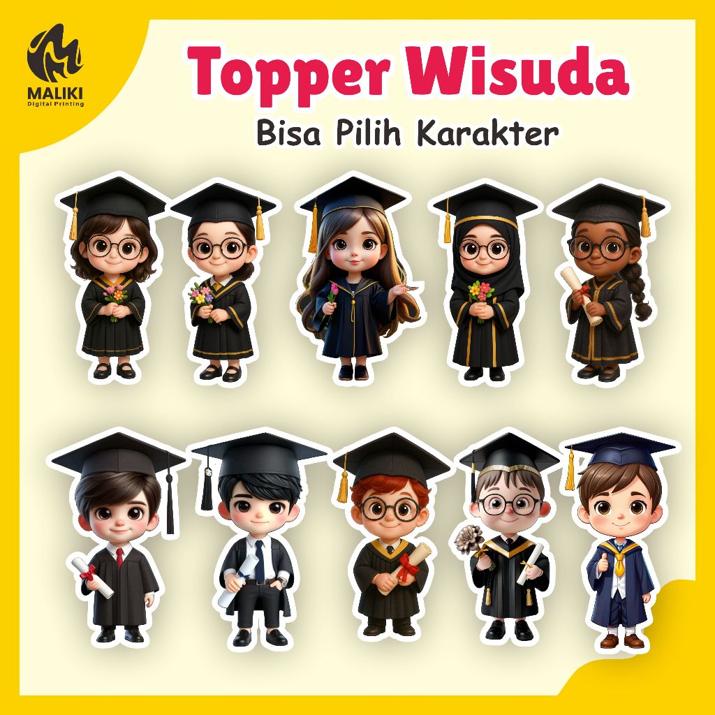 Jual TOPPER WISUDA / TOPPER BUKET BUNGA / TOPPER KUE | Shopee Indonesia