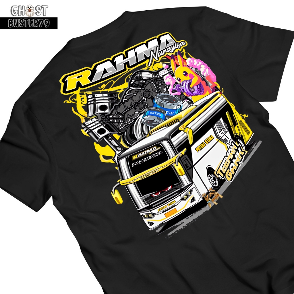 Jual Baju Anak Bus RAHMA NURSYIFA Jb5 Kaos Vektor Bus Telolet Anak Laki ...