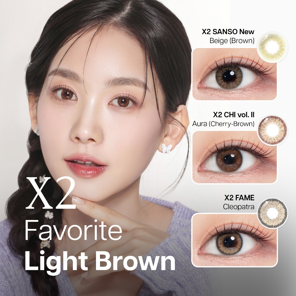 Jual X2 Softlens Light Brown Series | Soflens Cokelat | Soflens Wedding ...