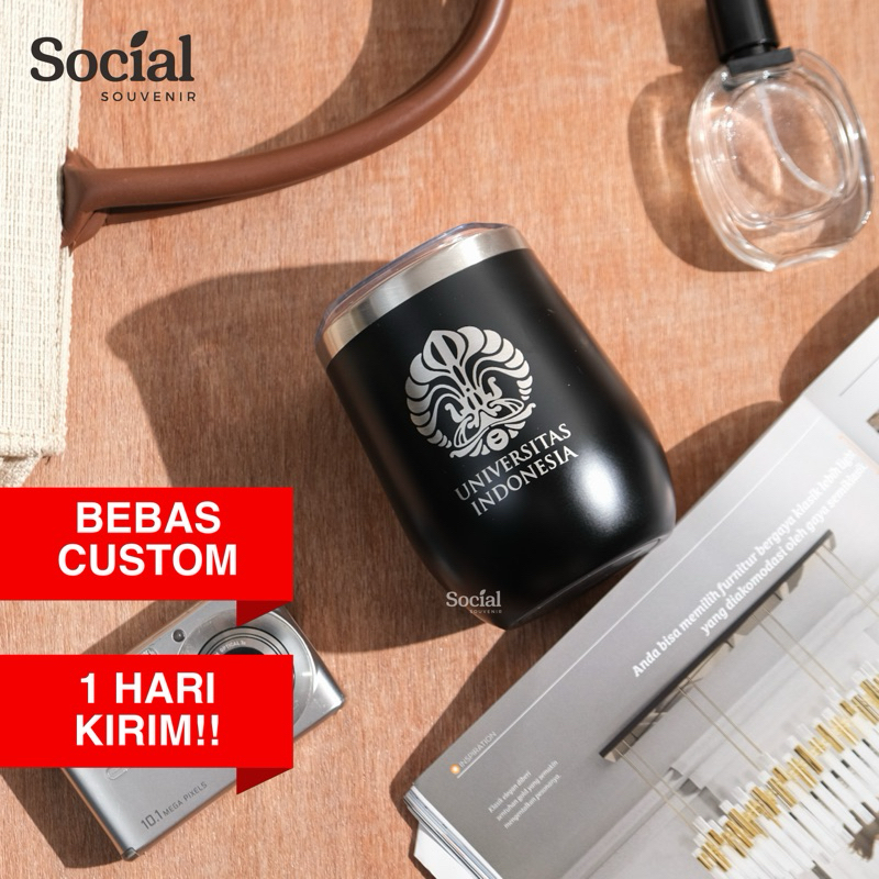 Jual MUG EGG TELUR 350ML STAINLESS VACUM PREMIUM TUMBLER OLIVE EGG ...