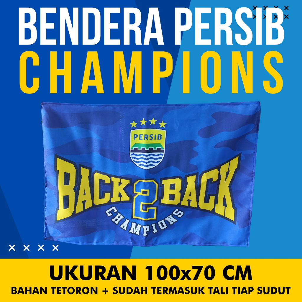 Jual Bendera Persib Juara | Bendera Persib Champions | Bendera Persib ...