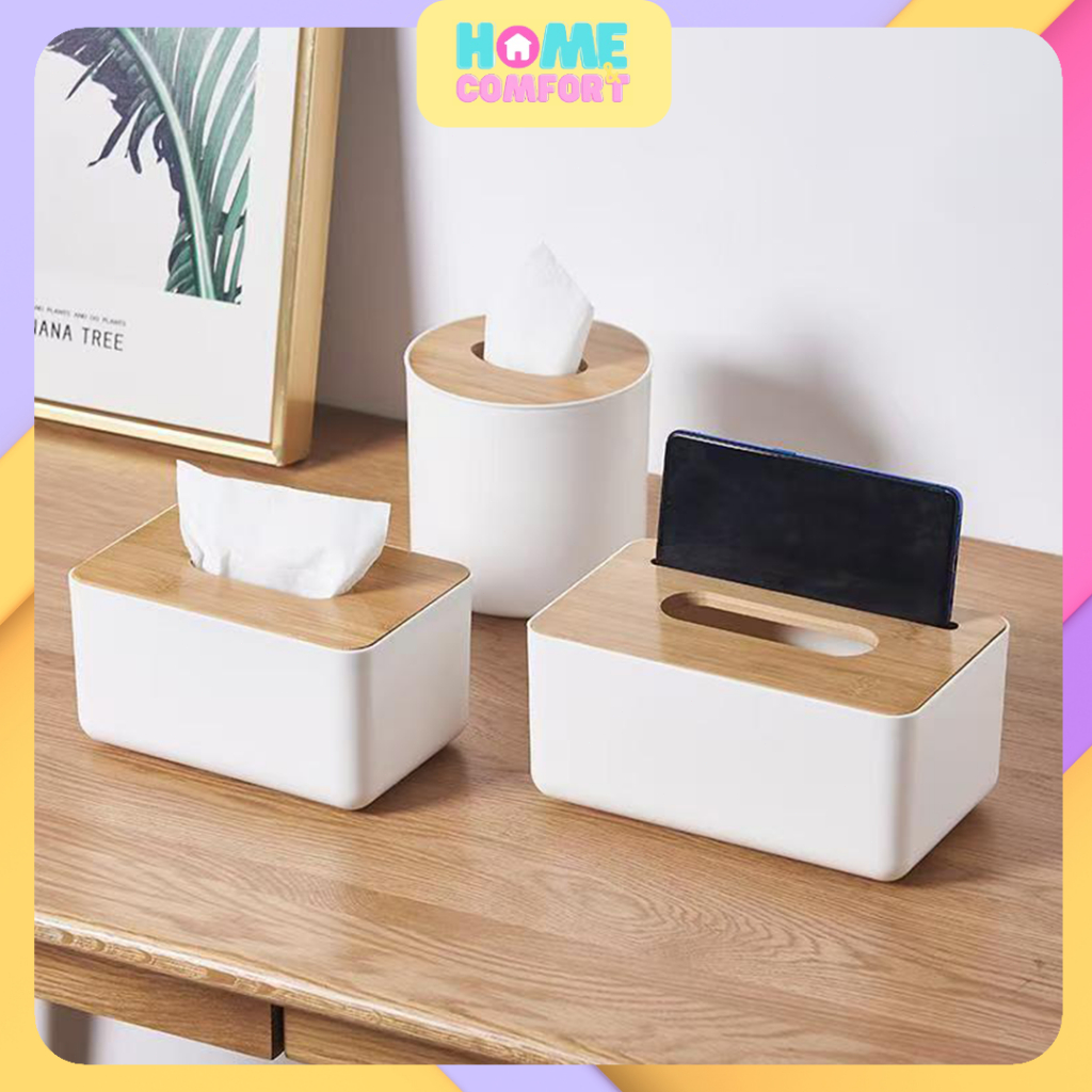 Jual Home Comfort | Kotak Tisu Kayu Serbaguna | Tempat Tisu Estetik ...