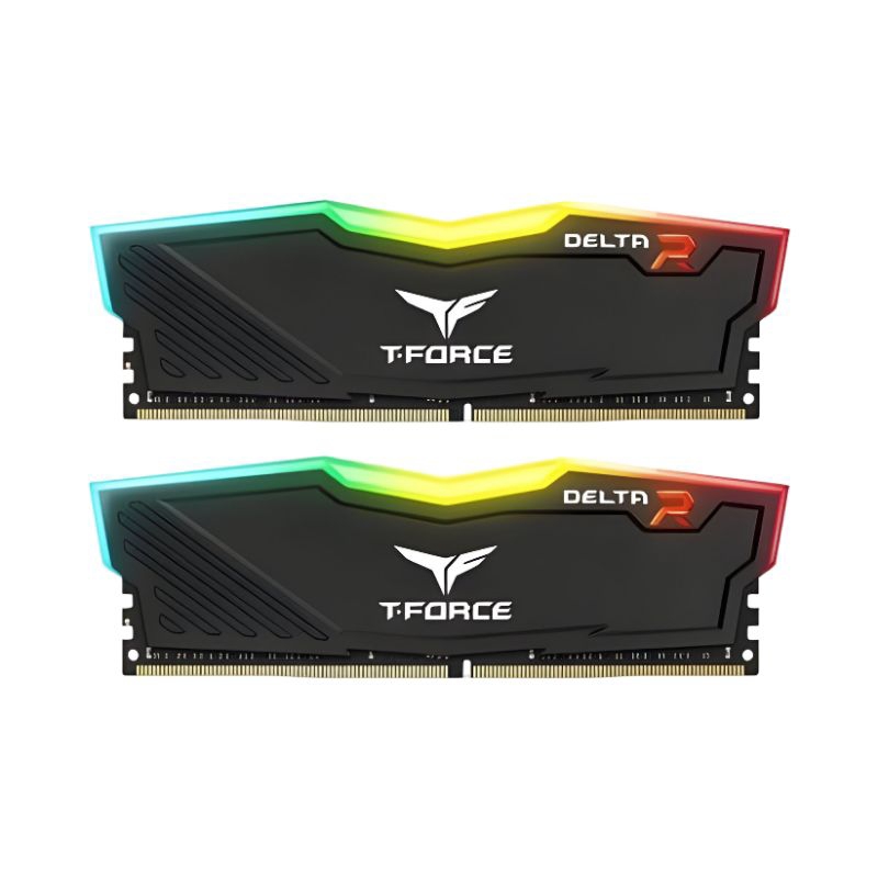 Jual Team Delta DDR4 RGB PC25600 3200MHz 32GB (2x16GB) Black / RAM 32GB ...