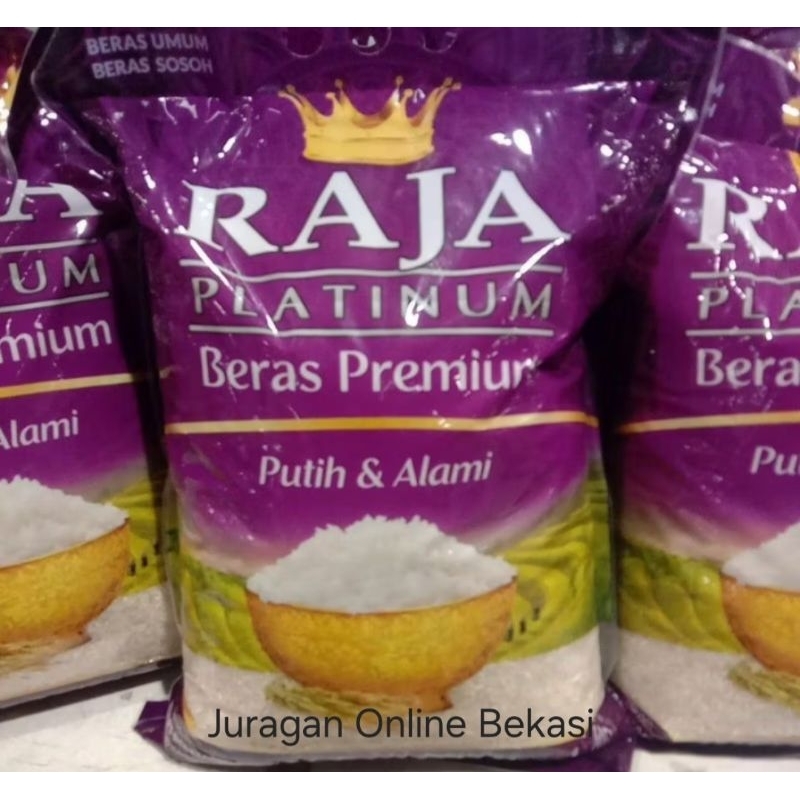 Jual BERAS PREMIUM RAJA PLATINUM [5kg] | Shopee Indonesia