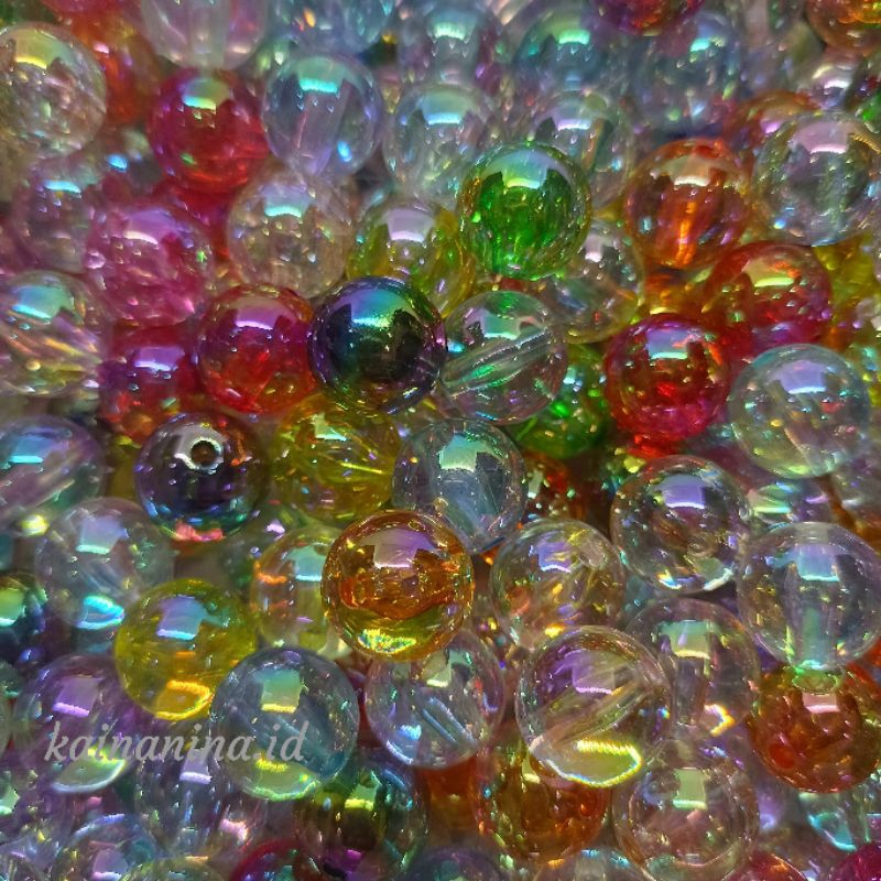 Jual beads manik bulat 16mm clear mix warna merk chenming | Shopee ...