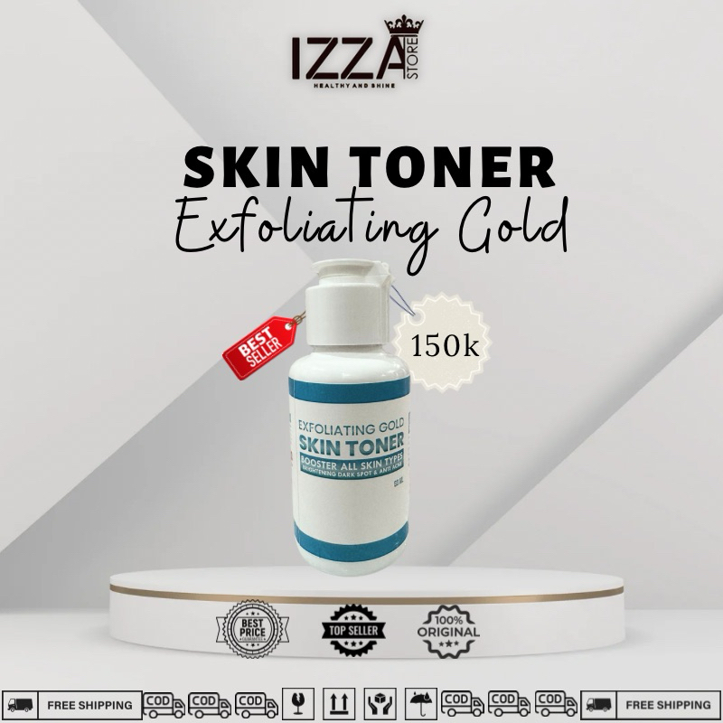 Jual TONER EXFOLIATING GOLD Toner Brightening, Anti Acne, Scar Bopeng ...