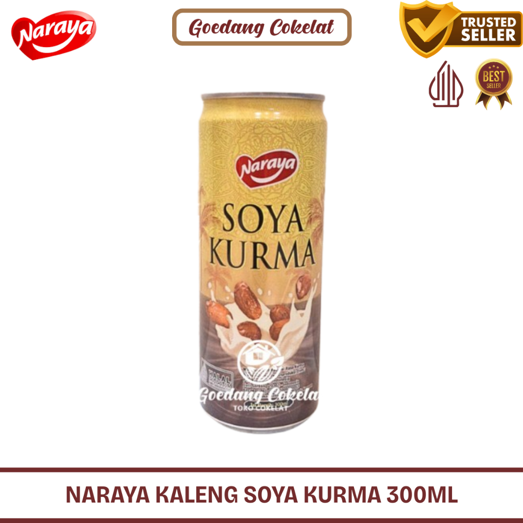 Jual NARAYA Susu Soya Kurma Kemasan Kaleng 300ml | Shopee Indonesia