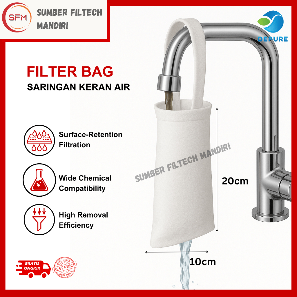 Jual Depure Filter Air Keran / Filter Kran Air Sumur / Kain Saringan ...