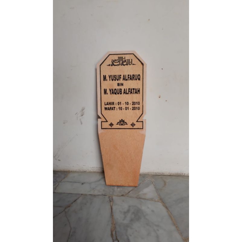 Jual [PRODUK BARU] COD PAPAN NISAN KAYU TANCAP MURAH BERKWALITAS UK. 18 ...