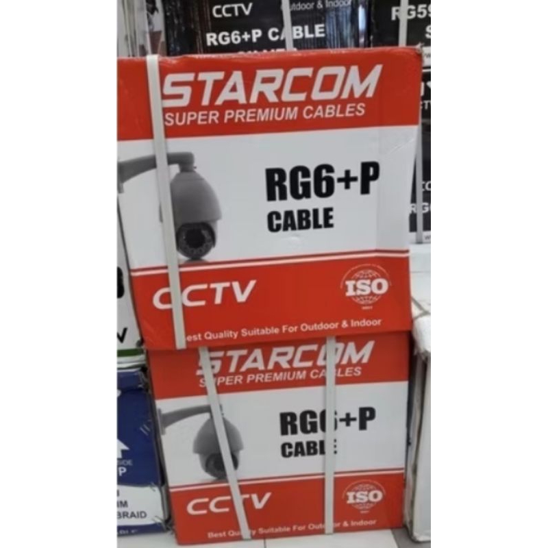 Jual kabel cctv rg6 + power merk starcom | Shopee Indonesia
