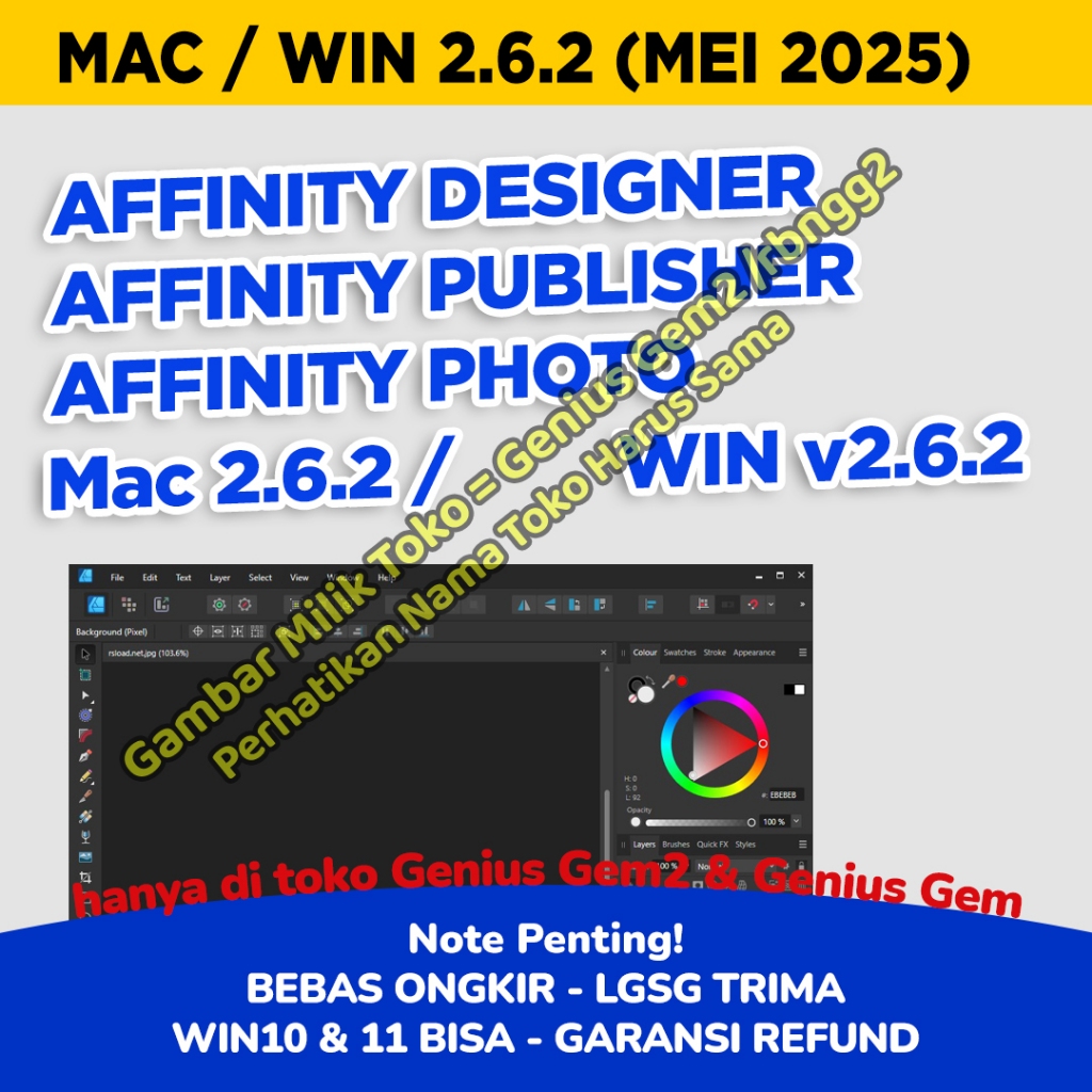 Jual Affinity Designer Affinity Photo Affinity Publisher WIN MAC Full | Shopee Indonesia