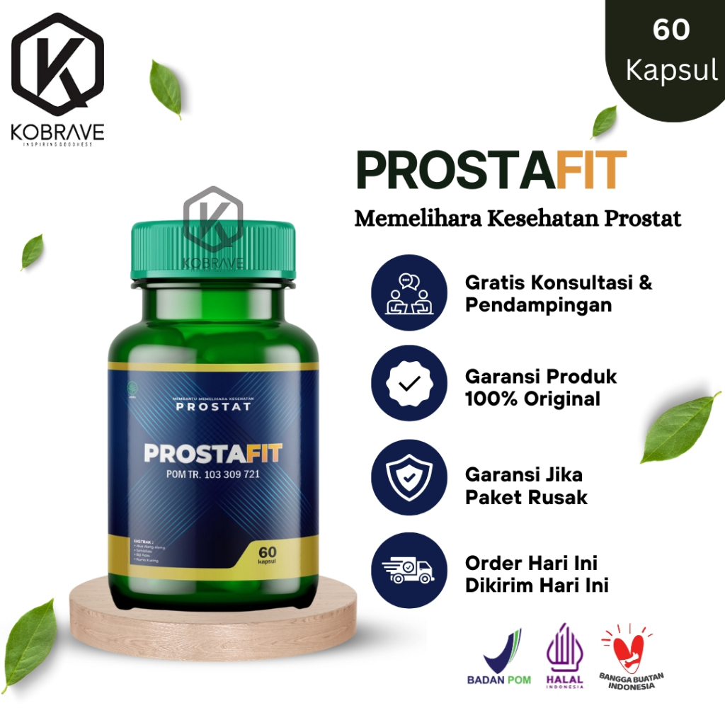Jual PROSTAFIT Kapsul Obat Herbal Alami Prostat Melancarkan Buang Air ...