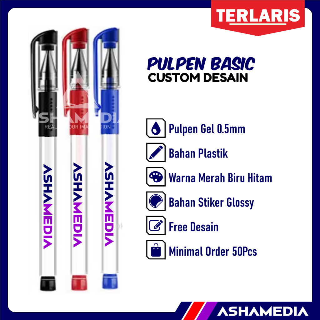 Jual Pulpen Promosi Souvenir Ekonomis | Bolpoin Custom Logo Tulisan ...