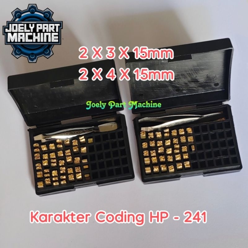 Jual Karakter Coding ( Huruf/Angka) Mesin Coding HP-241 1 Box | Shopee ...