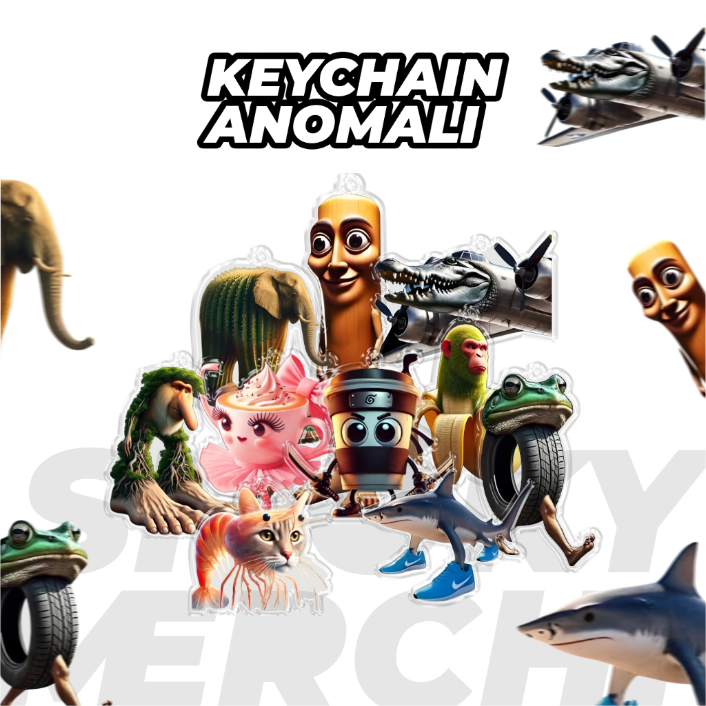 Jual Gantungan Kunci Meme Anomali Brainrot Tung Tung Sahur / Bombardino ...