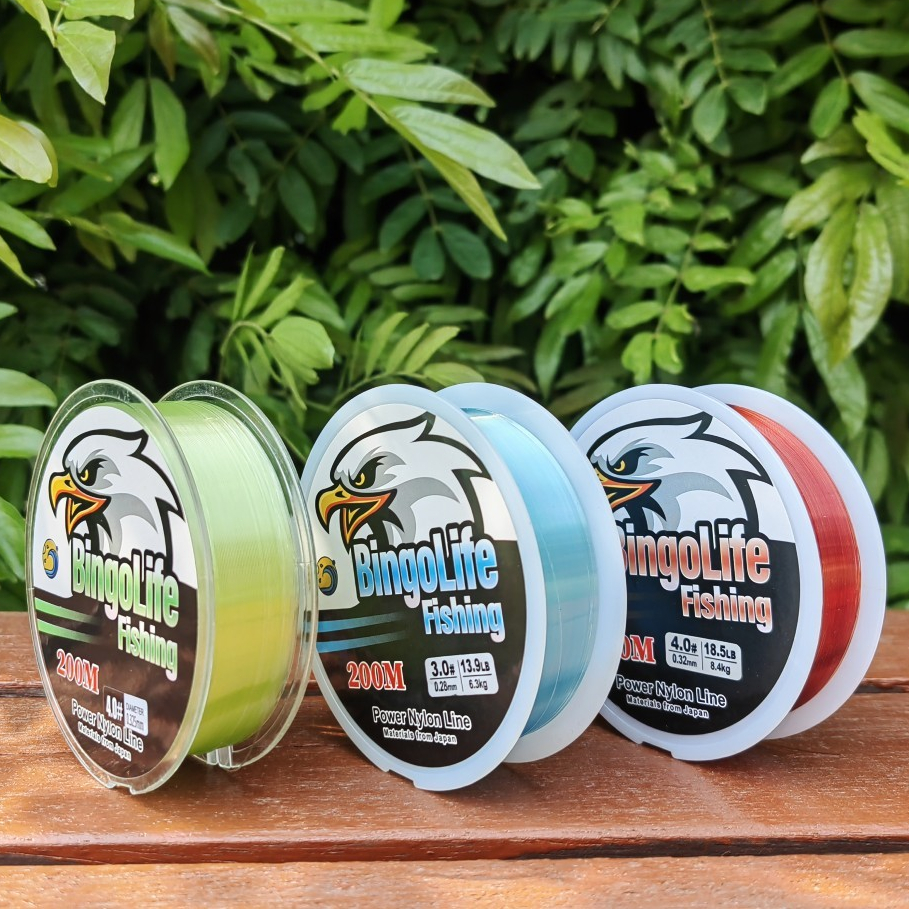 Jual Tali Pancing Nilon 200m Merah Halus Senar Pancing Jepang Kuat Alat ...