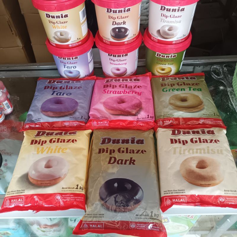 Jual Glaze Dunia dip glaze coklat 1 kg/glaze dunia coklat 1kg bag ...